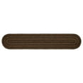 VHC Brands Woven Farmhouse Primitive Jute Black Striped Oval Table ...