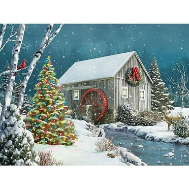 Springbok's 500 Piece Adult Christmas Tree Farm Jigsaw Puzzle with Xmas ...