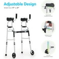 "OasisSpace Elderly Foldable Walker: 300lbs Adult Medical Health Stand ...