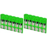 Powerpax Slim Line by Storacell "AAA" Battery Caddy Glow-In-The-Dark ...