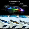 Triple Beam Projector Headlights Compatible with 2018-2024 8th Gen ...