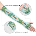 Beach Cartoon Palm Tree Pattern UV Protection Cooling Arm Sleeves ...