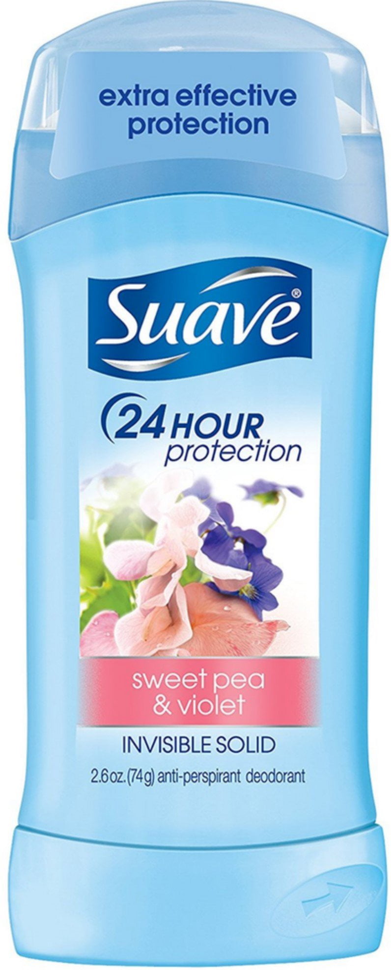 Suave Deodorant 2.6 Ounce 24Hr Sweet Pea & Violet Invis. Solid 76ml 6 ...