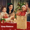 Aufmer 30 Pcs Festive Snowflake Tote Bag, Christmas Gift Packaging with ...