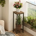 2-Pack Plant Stand Indoor, 2 Tier Wood Corner Plant Stand, Modern ...