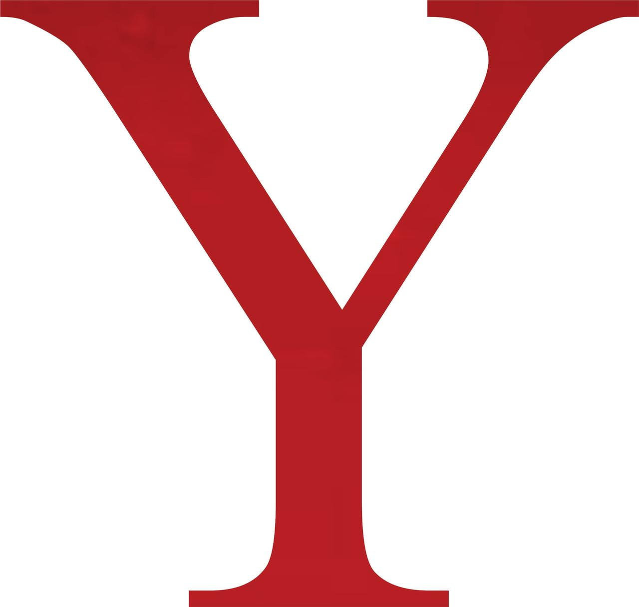 Acrylic Letter Y Times, 2'' Tall Transparent Red Acrylic Sign Letter ...