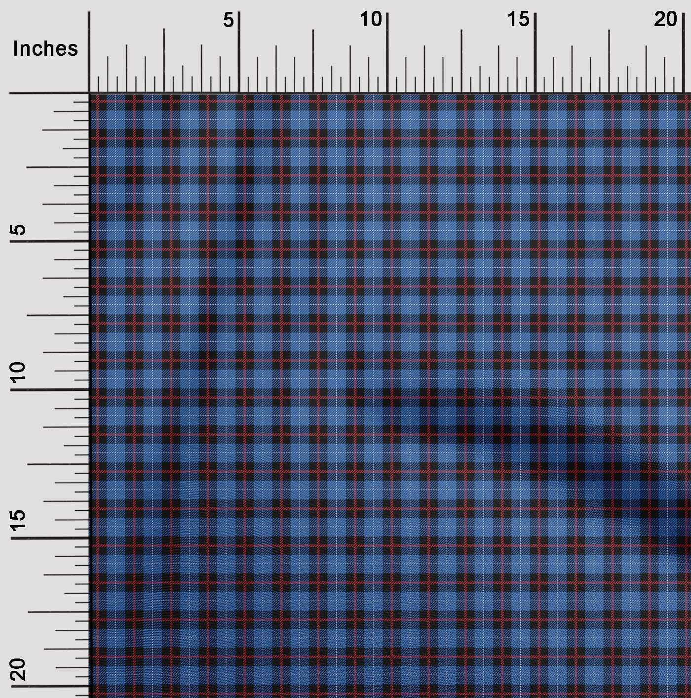 oneOone Cotton Poplin Fabric Tartan Check Print Fabric By The Yard 42 ...