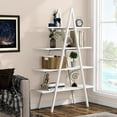 Tribesigns 4-Tier Bookshelf, A-Shaped Bookcase 4 Shelves Industrial ...