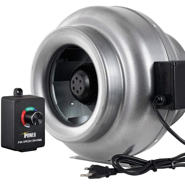 iPower 10 Inch 862 CFM Duct Inline HVAC Exhaust Blower Ventilation Fan ...