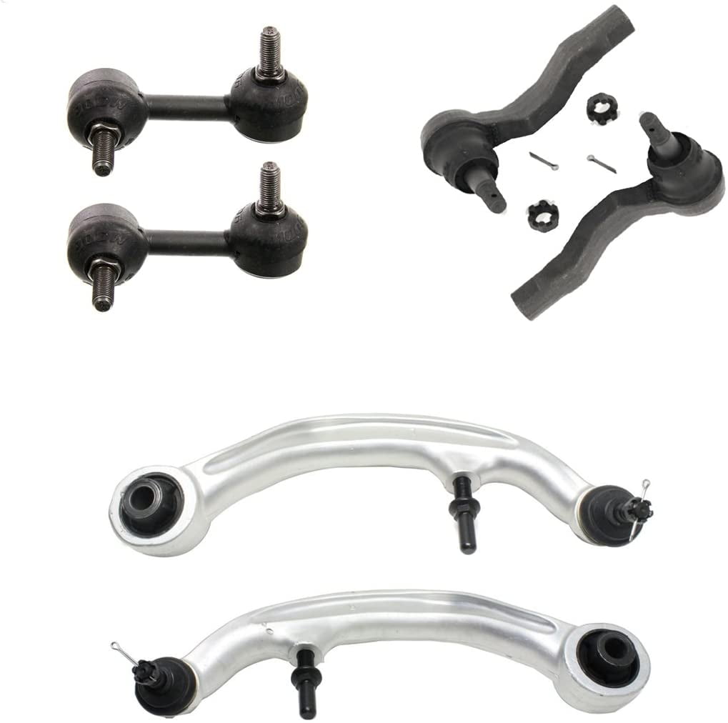Detroit Axle - 6pc Complete Front Lower Control Arm Suspension Kit for ...