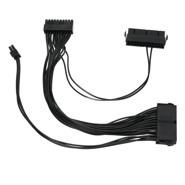 Power Supply Cables,Dual PSU Adapter 24pin Power Supply Splitter Dual ...