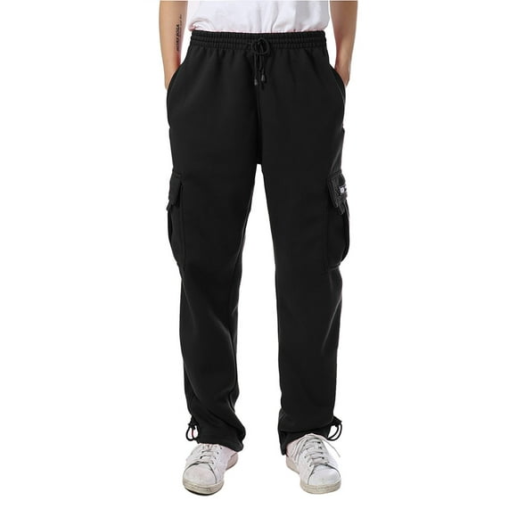 Mens Fleece Cargo Sweatpants