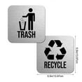 hejhncii Recycle and Trash Stickers for Kitchen Trash Cans and ...
