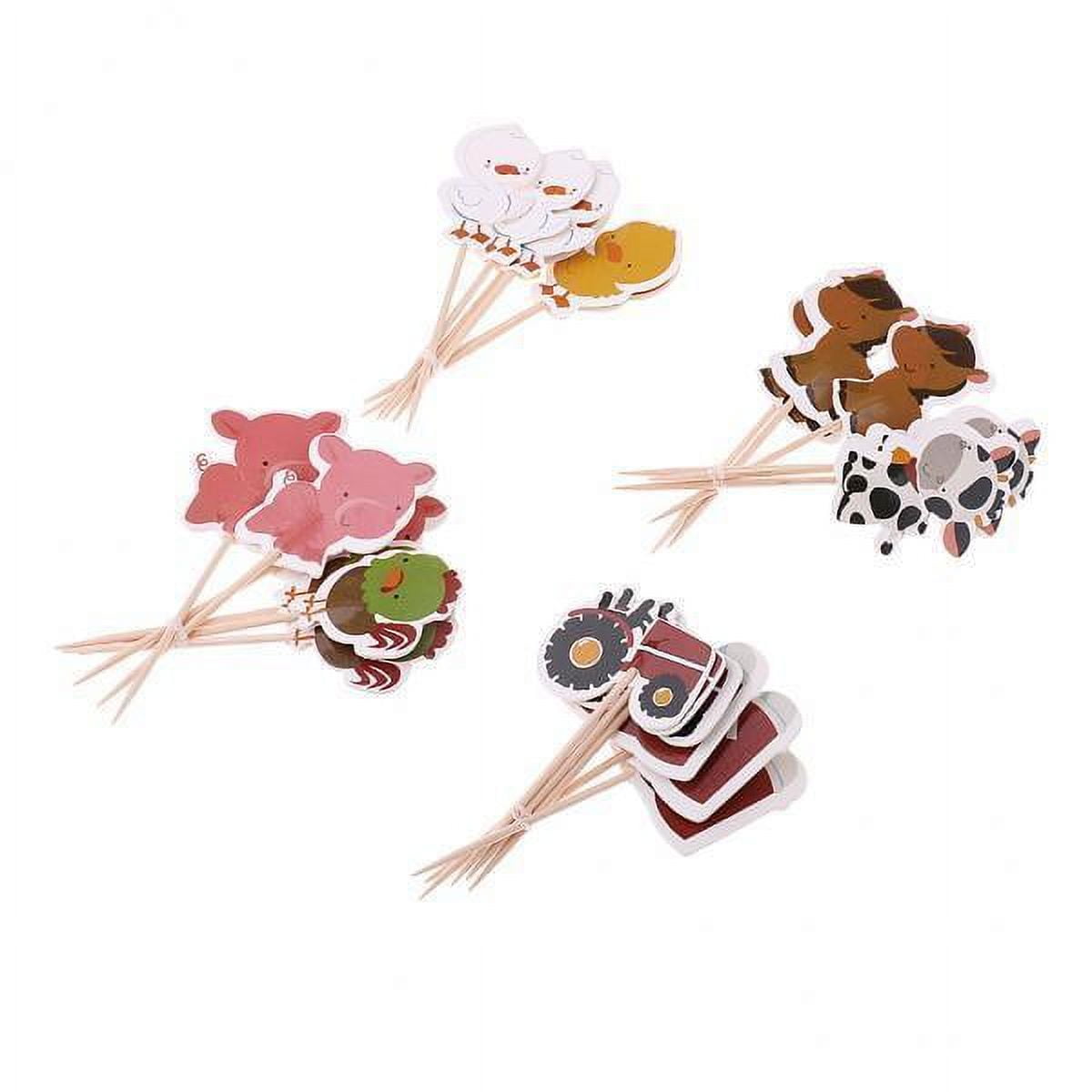 3x 24pcs Glaseado Topper de Tarta Pastel Magdalena Decoración Niños ...