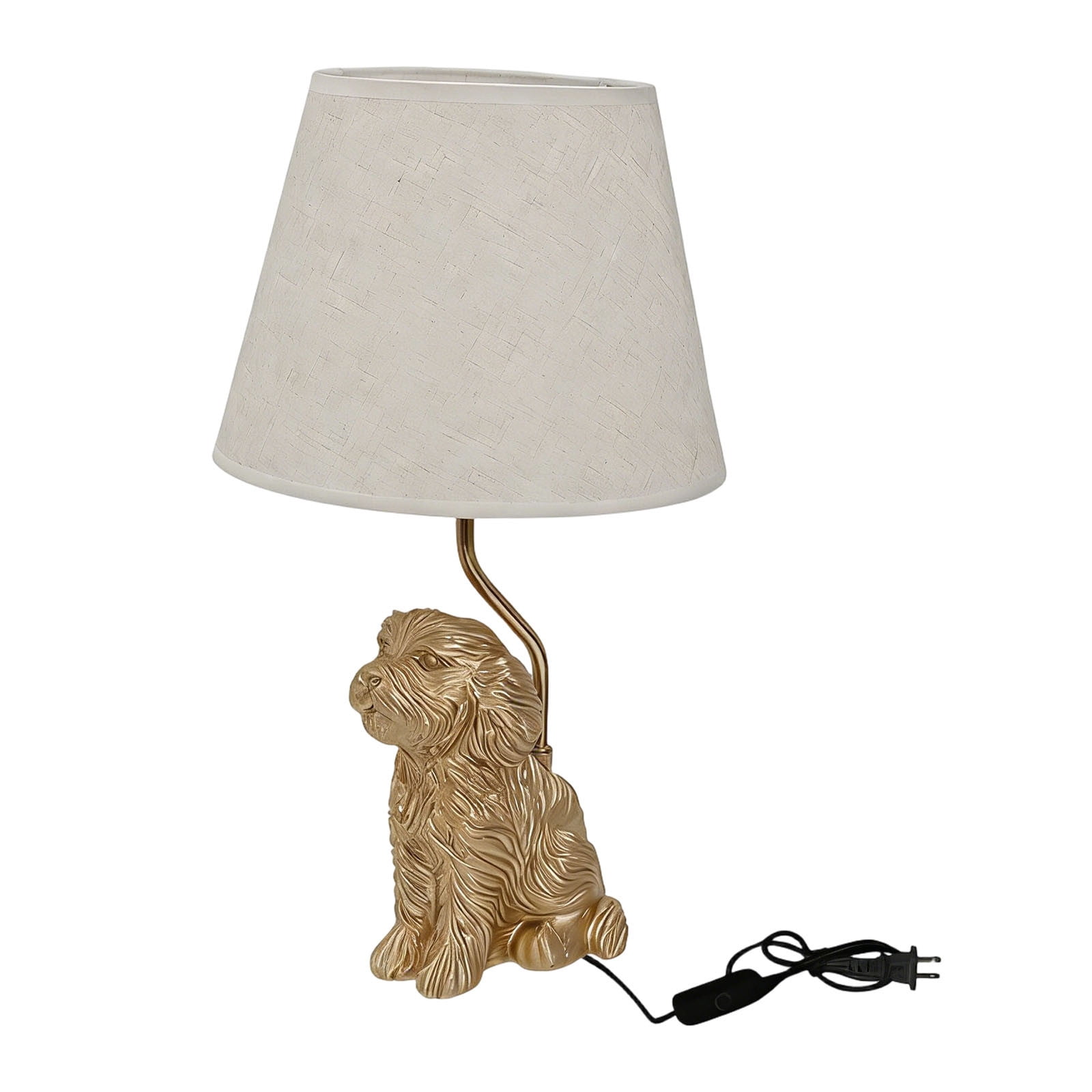 Click here for Sjgwcp Gold Lamp Resin Puppy Base Desk Lamp With L... prices