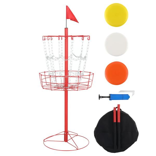 Metal Frisbee Holder, Portable Metal Disc Golf Basket Target Set, Easy ...