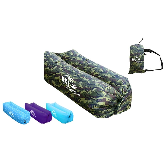 US Lounger Camouflage Fast Inflatable Portable Outdoor or Indoor Wind ...