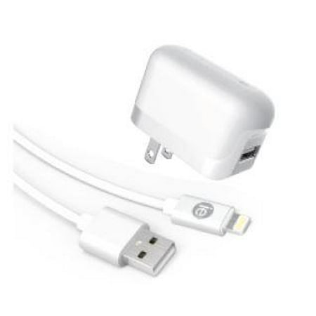 iEssentials - Wall Charger 2 Amp with Lightning Cable 4ft White ...