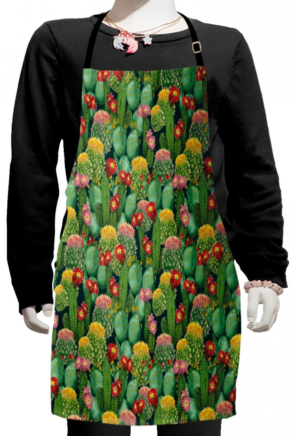 Nature Kids Apron, Garden Flowers Cactus Texas Desert Botanical Various ...