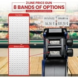 Perco Pro 2 Line Price Label Machine, 8 Digit Marking Gun with 750 ...