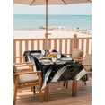 60x102 Inch Outdoor Tablecloth with Umbrella Hole Zipper Rectangle ...