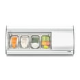 46 in. Glass Sushi Countertop Display Refrigerator with 4 Stainless ...