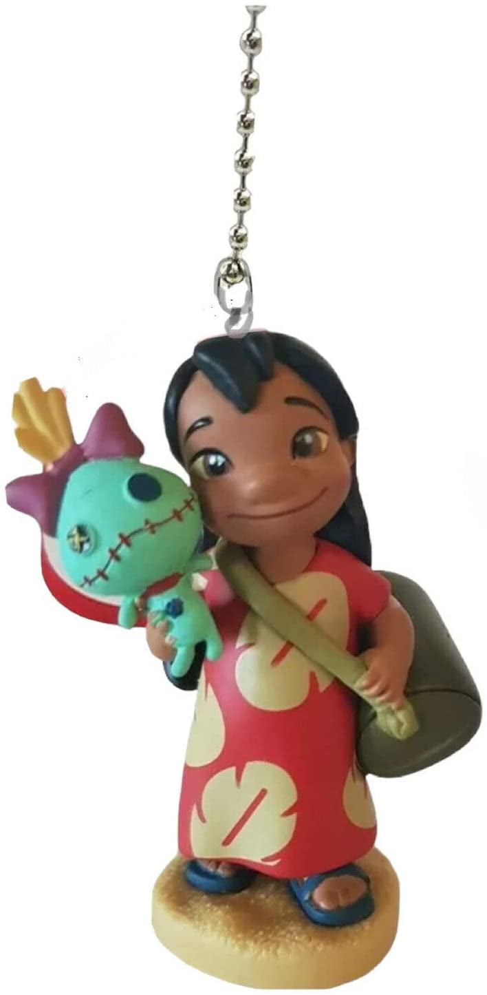 Lilo with Scrump Fan Lamp Light Pull Chain 3” PVC Figure Figurine - Walmart.com