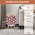 Small Trash Can with Lid Wild Animal Leopard Print Leopard Nursery ...
