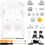 eXtremeRate White Replacement Faceplate Backplate with Buttons for ...