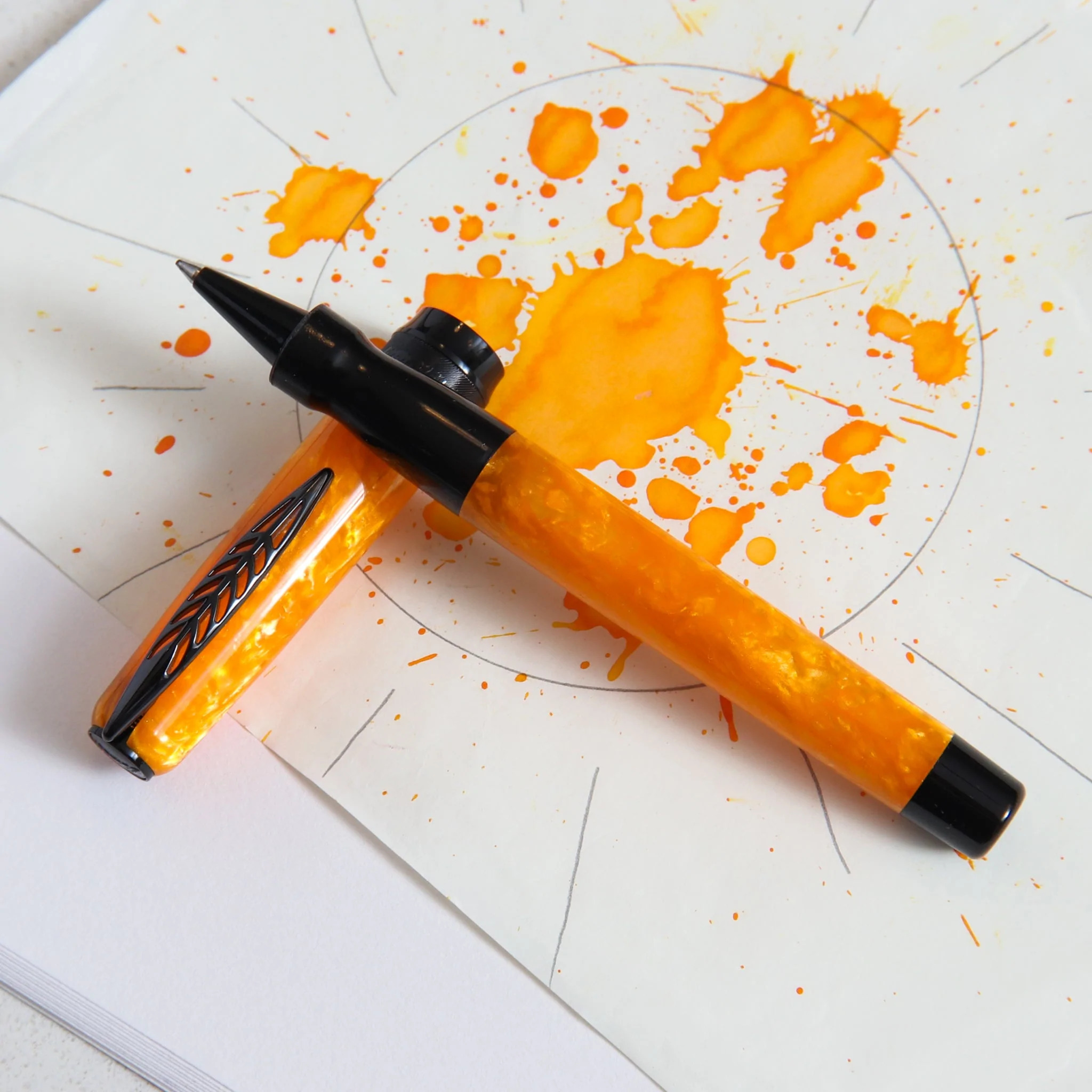 Pineider La Grande Bellezza Rocco Yellow Rollerball Pen - Walmart.com