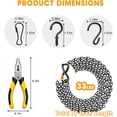 79 Inch Black Hanging Baskets Chains - Adjustable Length, Small Hanging ...