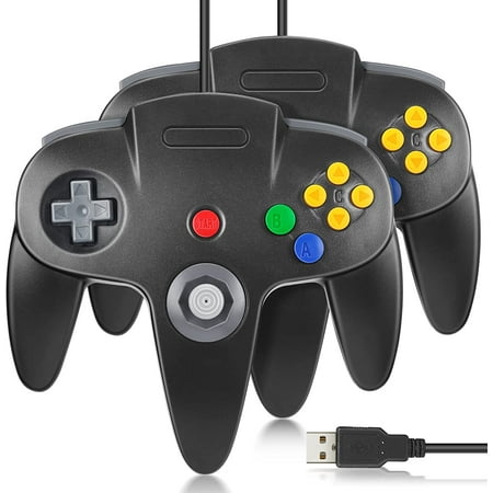 2 Pack USB N64 Controller, XYCCA Wired Video Game Controller USB ...