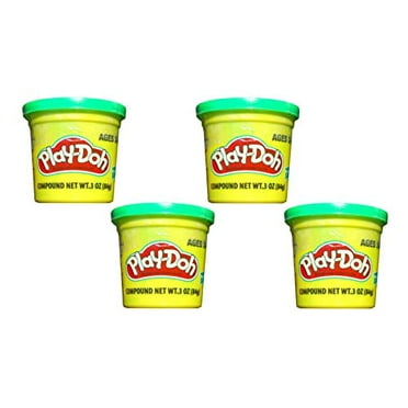 Play-Doh Bright Colors 4 Pack: Purple, Yellow, Green & Blue, 16 oz ...