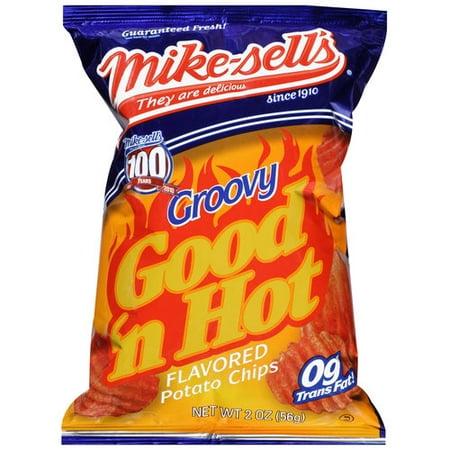 Mike-sell's Good 'N Hot Flavored Potato Chips, 2 oz - Walmart.com
