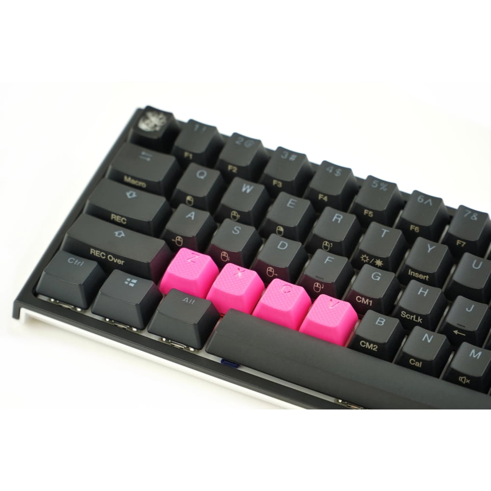 Rubber Gaming Keycaps ZXCV - Neon Pink | Walmart Canada