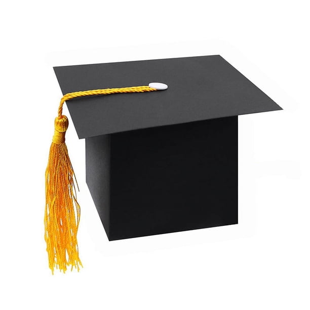 Qtmnekly 25Pcs DIY Paper Graduation Cap Shaped Gift Box Sugar Chocolate ...