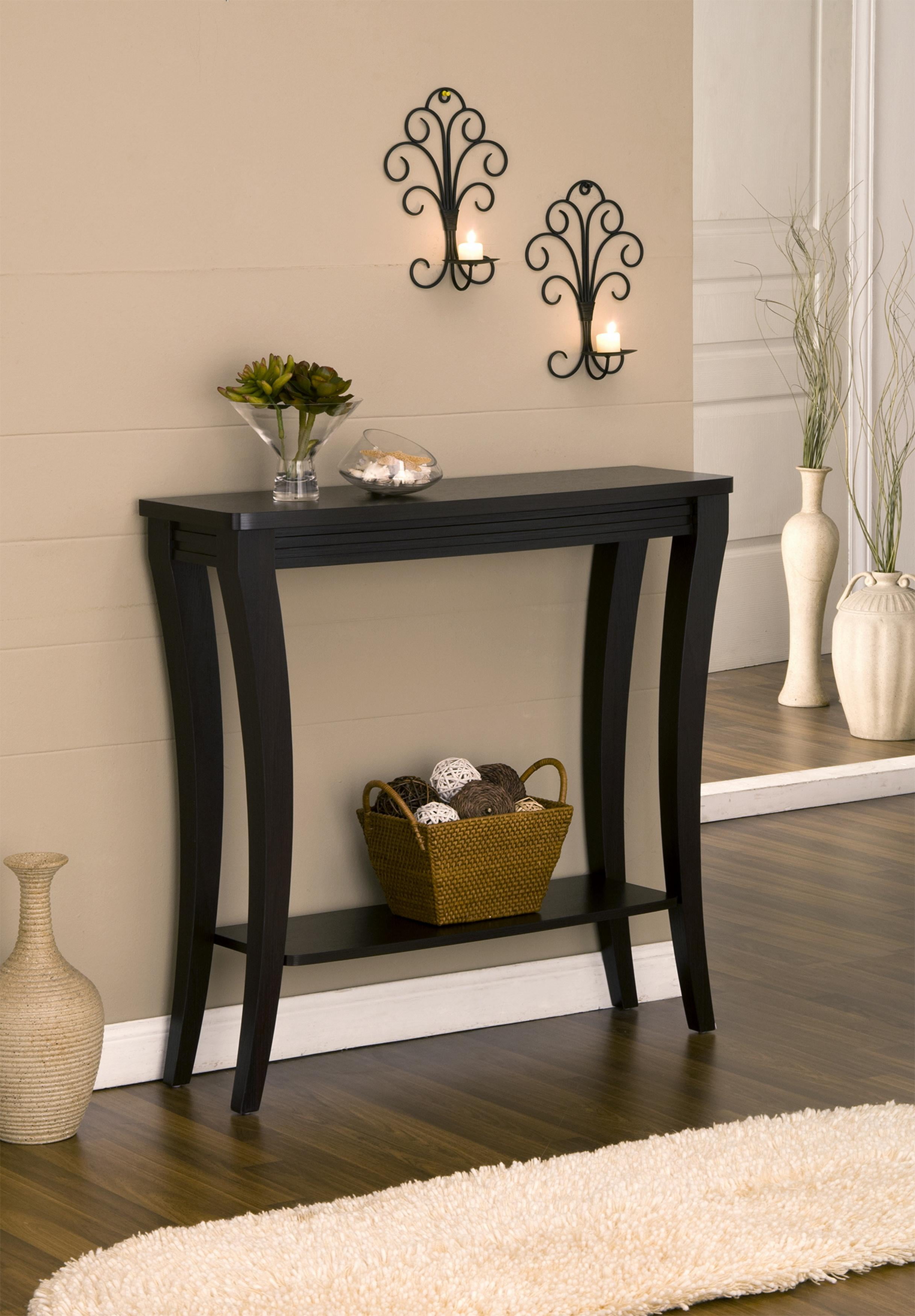 Marla Open Shelf Curved Leg Entryway Table - Walmart.com