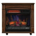 ChimneyFree Caramel Birch Rolling Mantel with 3D Infrared Quartz ...