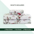 Elegant Comfort - 4 PIECE Holiday Christmas Flannel Cotton Sheet Set ...