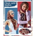 CHENjy Large Flag Scarf, Red White and Blue American Patriotic Shawl ...