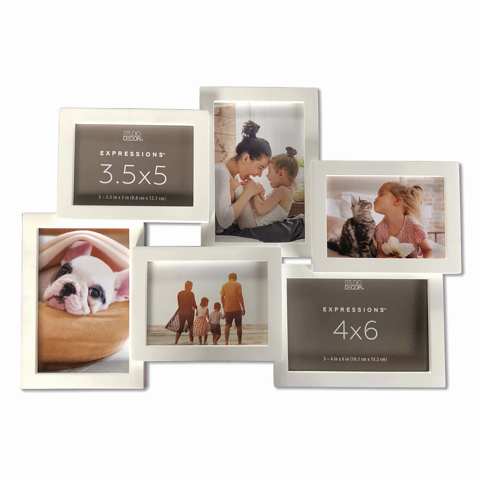 12 Pack: 6 Opening White Collage Frame, Expressions™ by Studio Décor ...