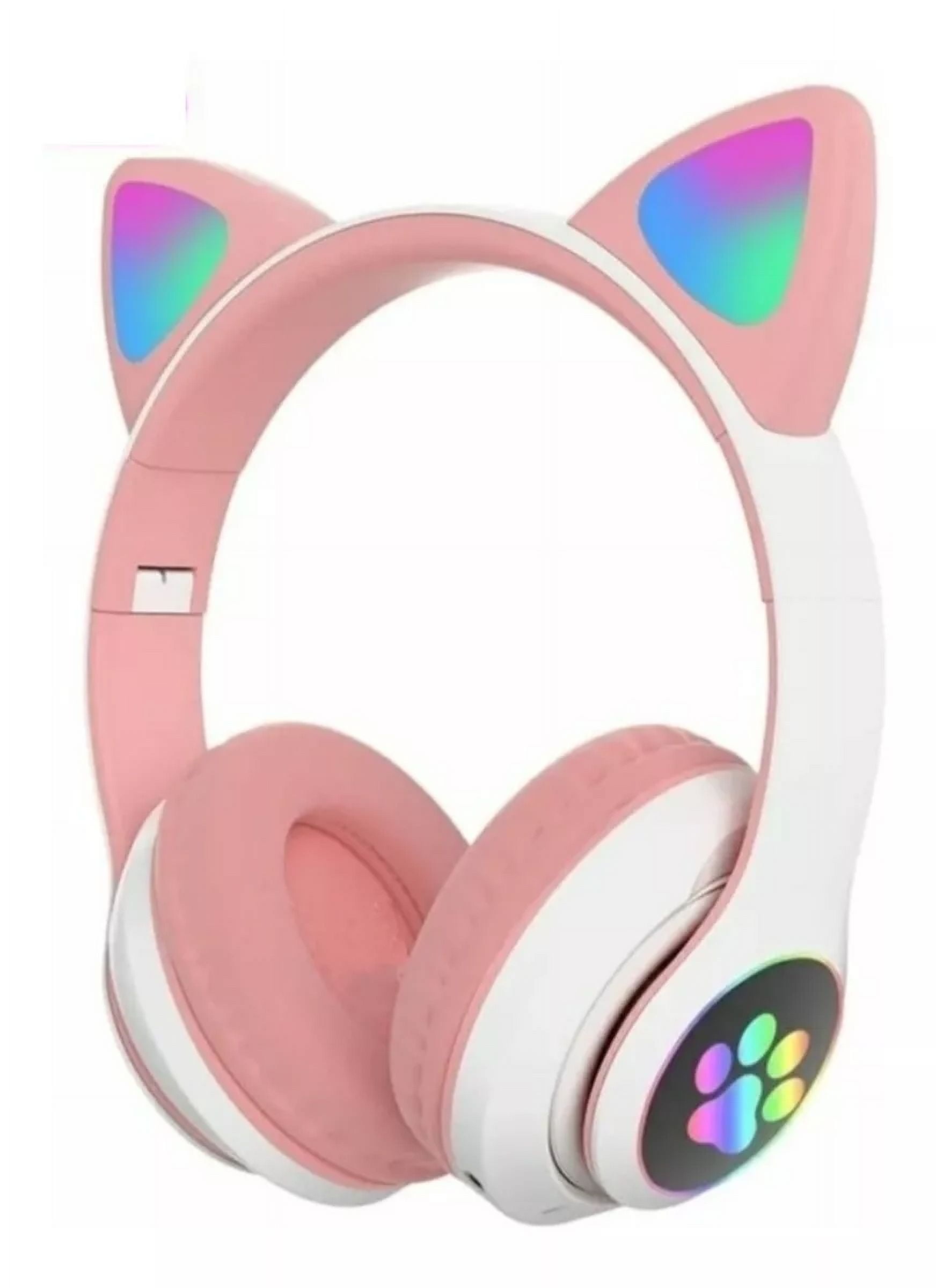 Auriculares gamer inalámbricos CAT Gaming STN-28 rosa con luz LED | Walmart en línea