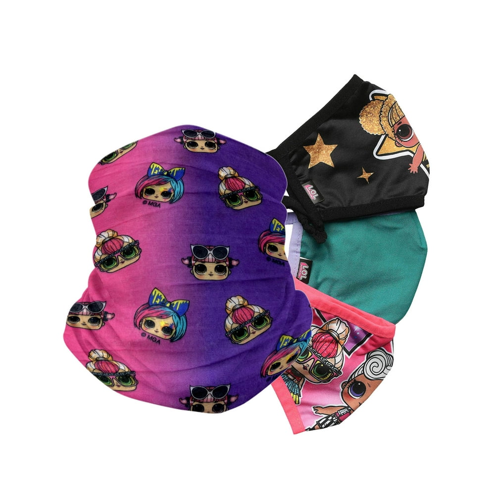 L.O.L Surprise! - Lol Surprise Kids Girls Neck Face Cover & 3 Pack ...
