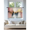 Abstract Gradient Sheer Curtains 54 Inch Long 1 Panel Vintage Color ...