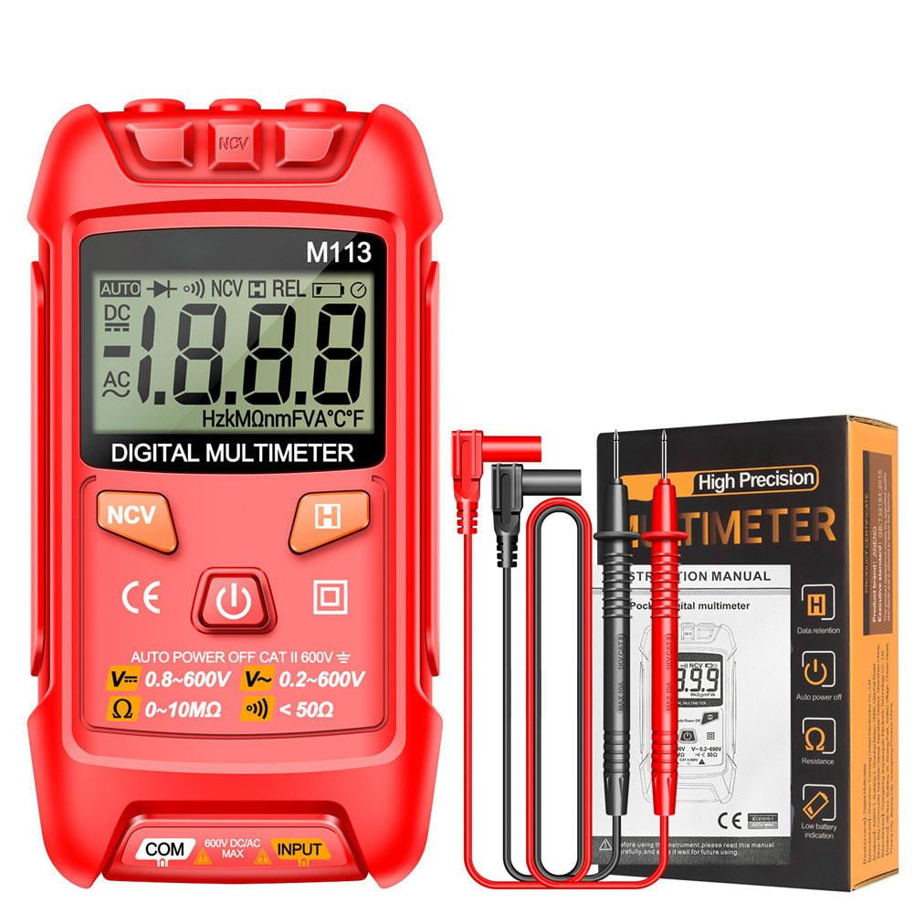 SharkTRUE Digital Multimeter ACDC Voltage Current Resistance Meter ...