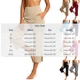 Capri Joggers For Women Pocket Slit Hem Active Everyday Street Style ...