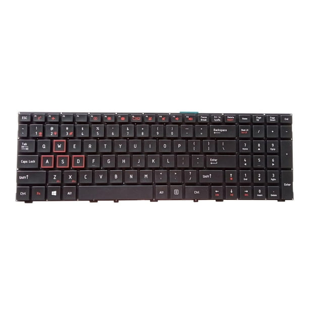 Miulika Laptop Keyboard US Layout Backlit Durable Matte English ...