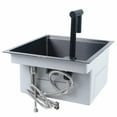 Flkoendmall Stainless Steel Kitchen Sink Single Bowl Hidden Sink ...