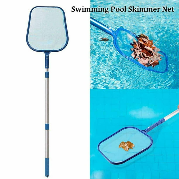Swimming Pool Cleaning Tool with Telescopic Pole Pool Leaf Net Swimming ...