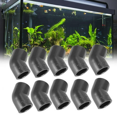 Aquarium Pipe Joints,10Pcs 125 Degree PVC Elbow Tube Connector PVC Tube ...